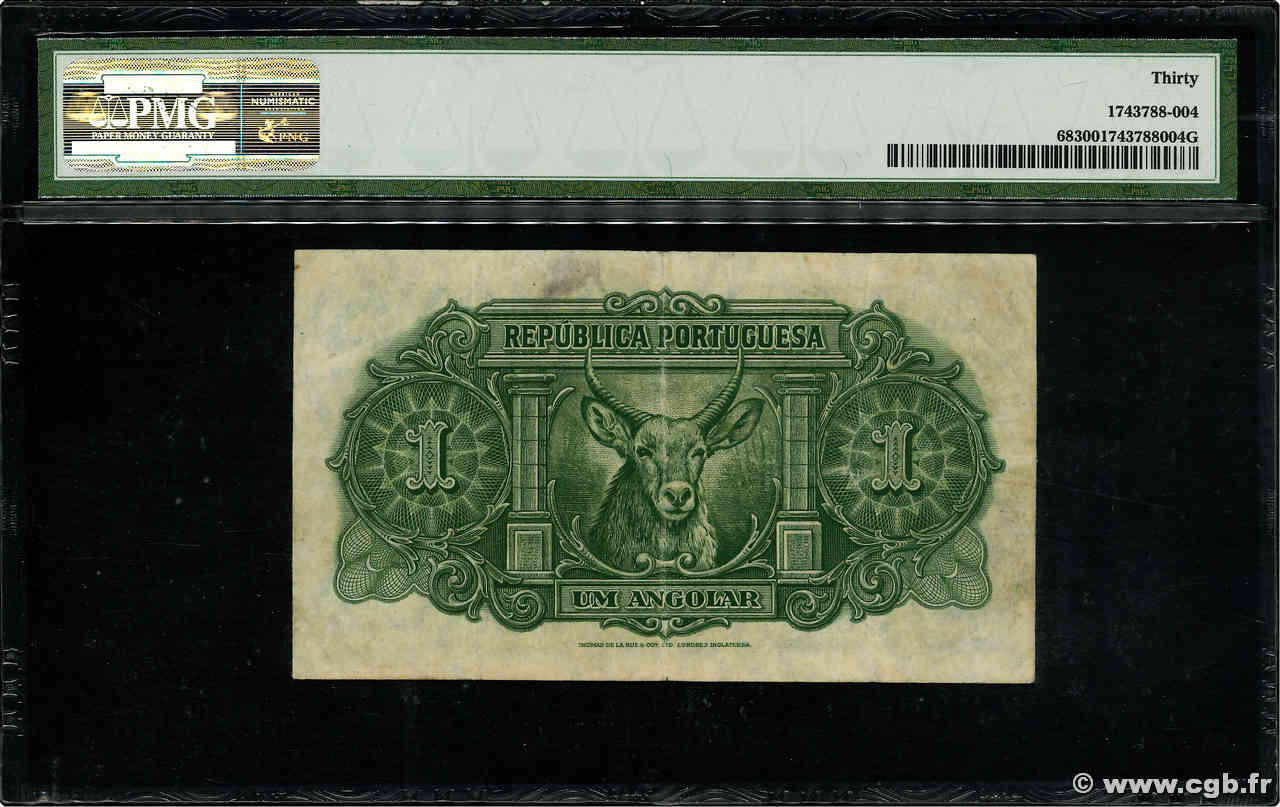 1 Angolar ANGOLA 1942 P.068 503472 Banknotes