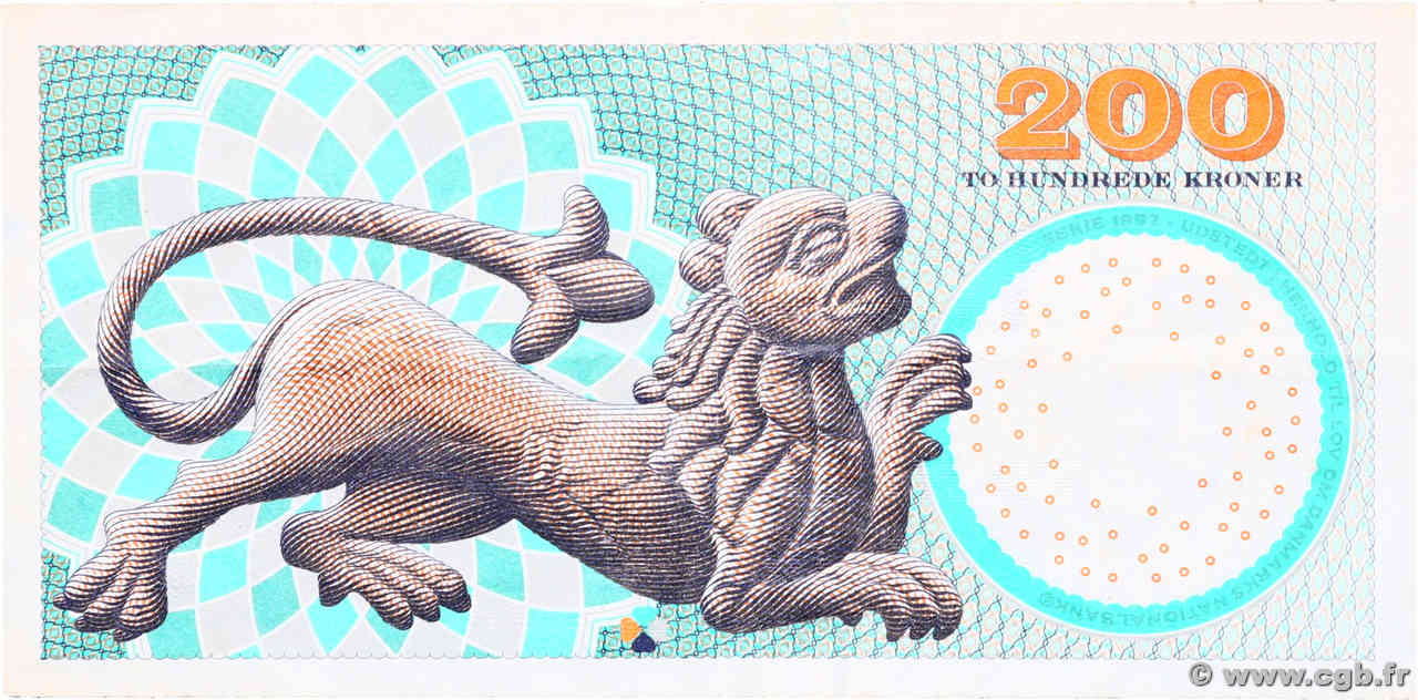 200 Kroner DANEMARK 2005 P.062d 504323 Billets