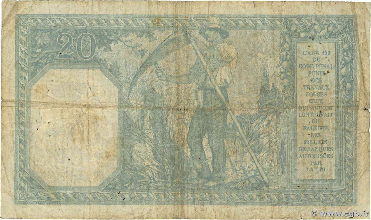 20 Francs BAYARD FRANCE 1918 F.11.03a 510740 Banknotes