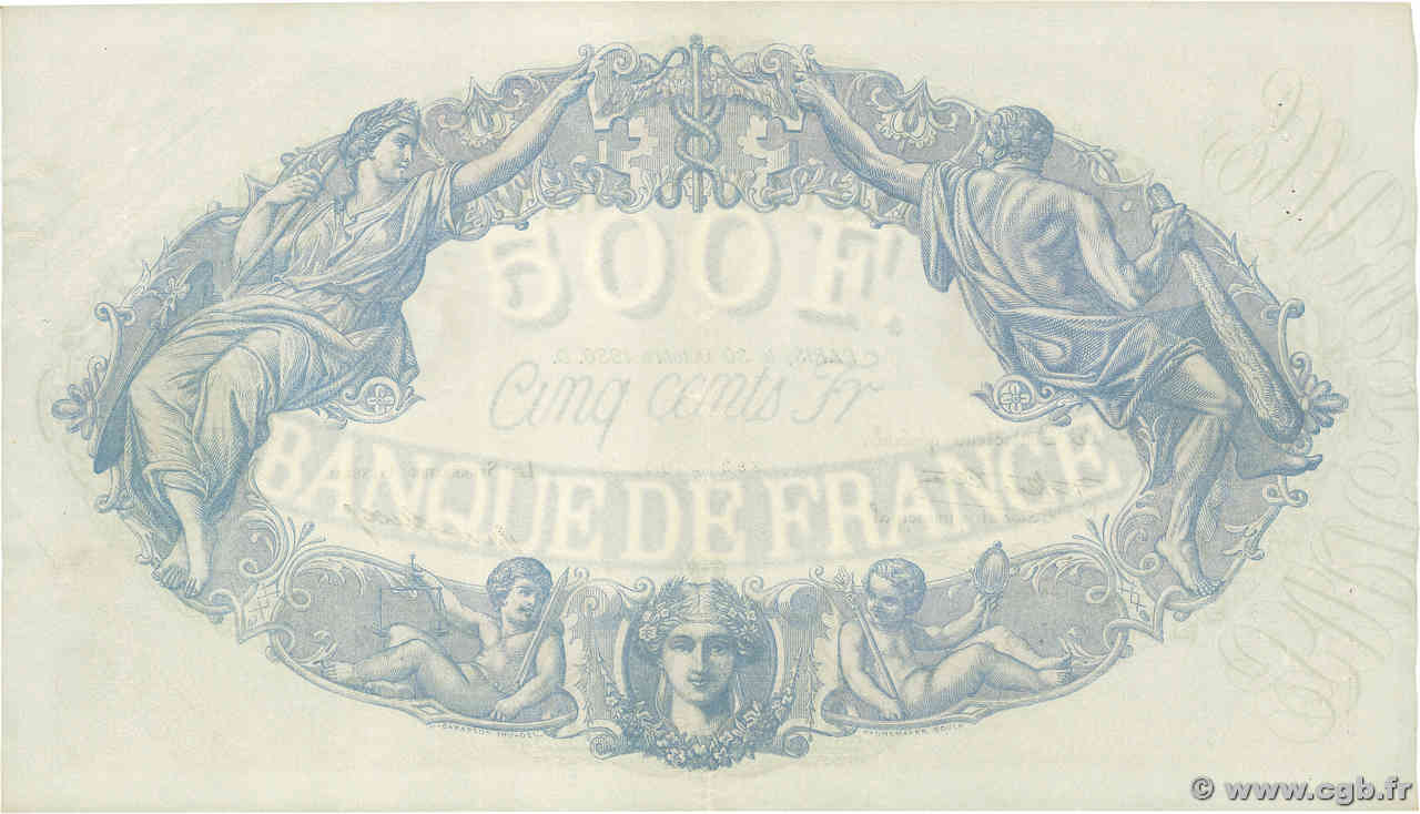 500 Francs BLEU ET ROSE FRANCE 1930 F.30.33 511111 Banknotes
