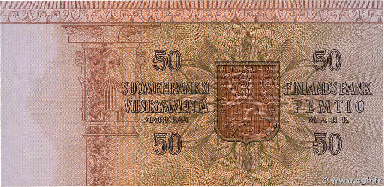 50 Markkaa FINLAND 1977 P.108a 516284 Banknotes