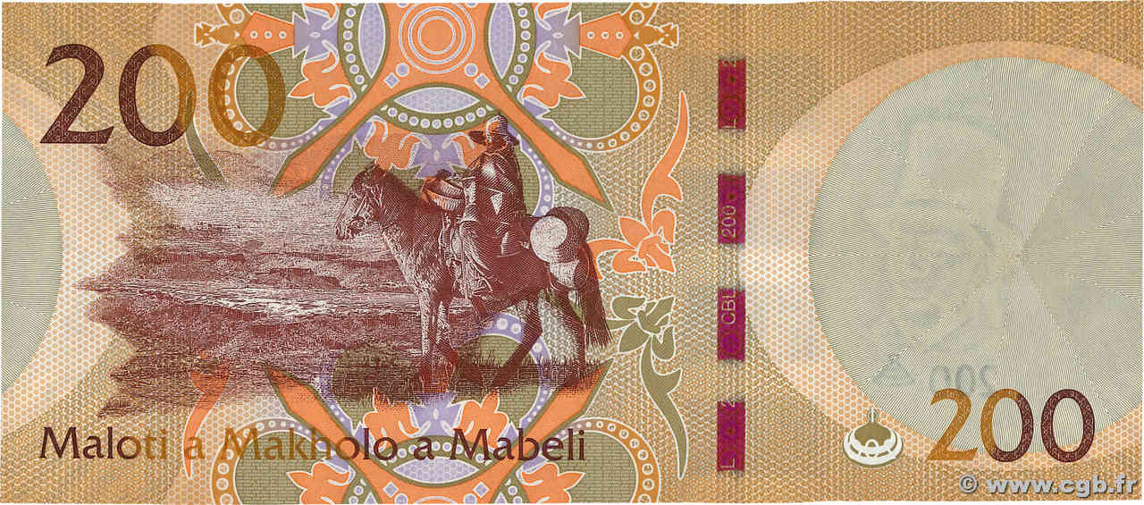200 Maloti LESOTHO 2021 P.30 516870 Billets
