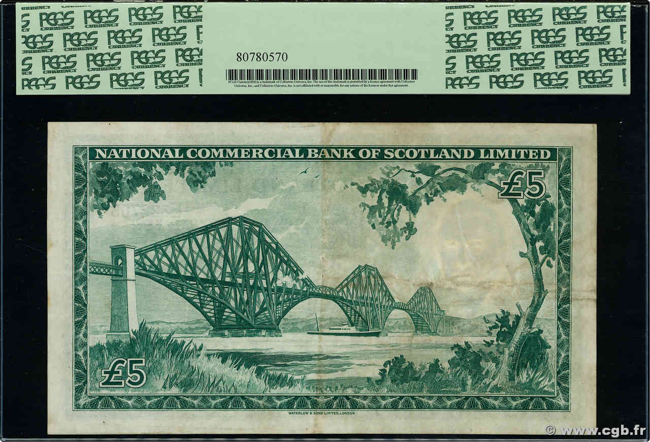 5 Pounds SCOTLAND 1959 P.266 522469 Banknotes