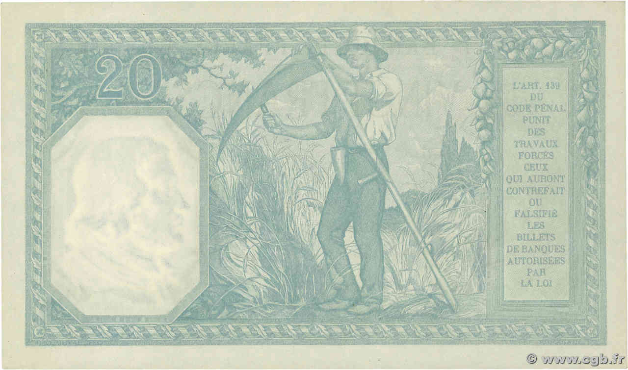 20 Francs BAYARD FRANCE 1919 F.11.04 524153 Banknotes