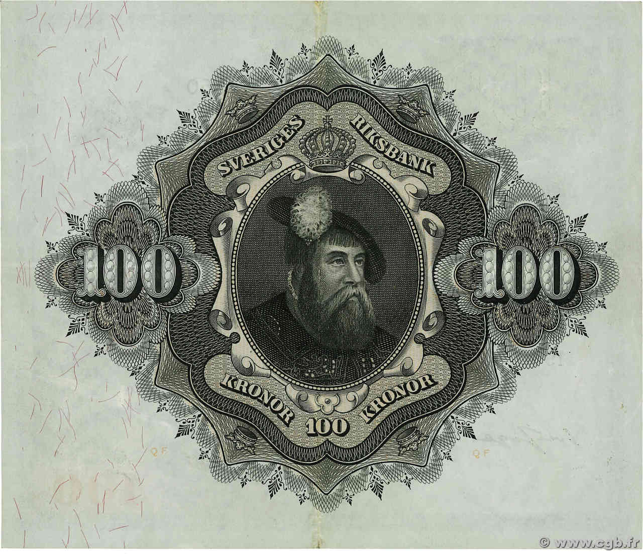 100 Kronor SUÈDE 1960 P.48b 525091 Billets