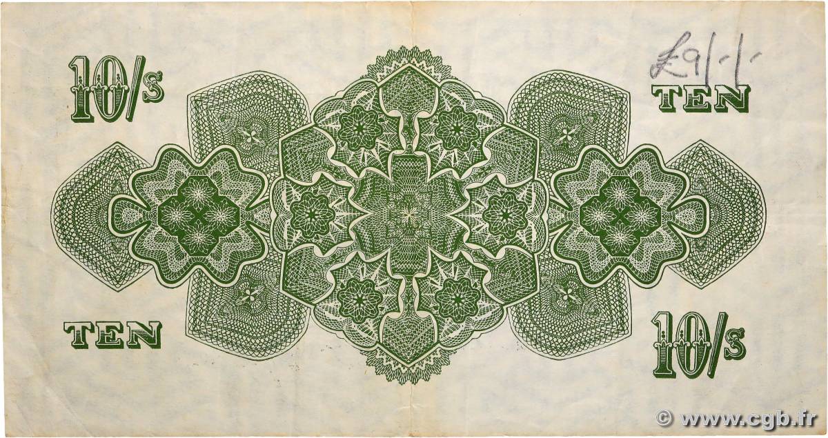 10 Shillings TONGA 1960 P.10d 527430 Banknotes