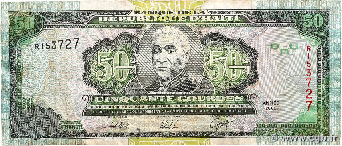 50 Gourdes HAÏTI 2000 P.267a 529452 Billets