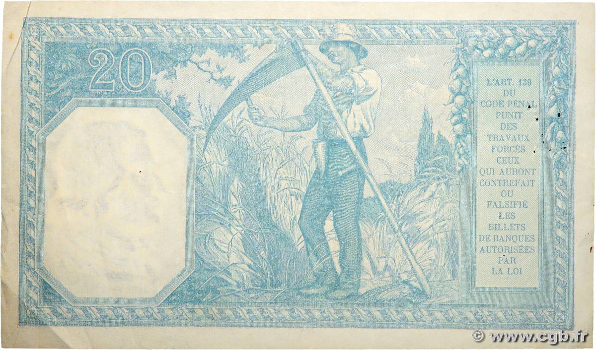 20 Francs BAYARD FRANCE 1916 F.11.01 532522 Banknotes