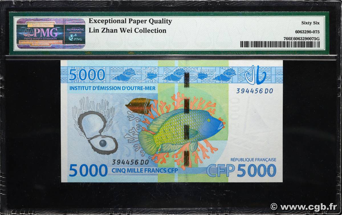 5000 Francs CFP POLYNÉSIE, TERRITOIRES D'OUTRE MER 2014 P.07 532536 Billets