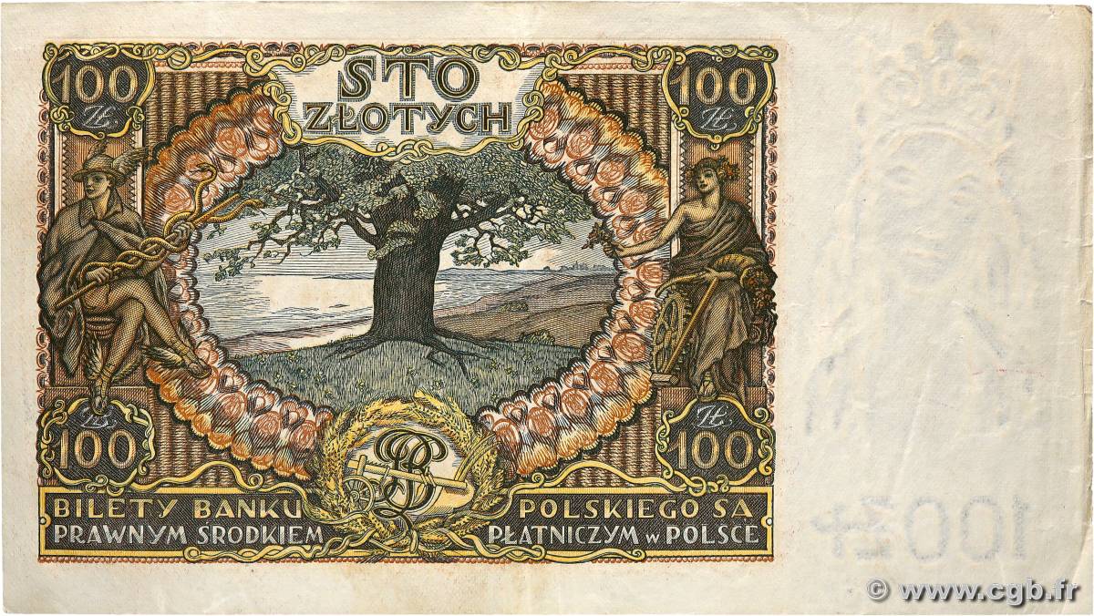 100 Zlotych POLAND 1932 P.074a 535170 Banknotes