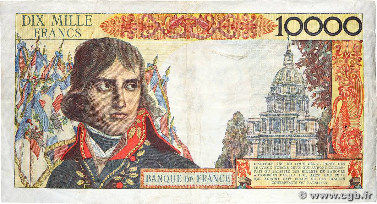 10000 Francs BONAPARTE FRANCE 1957 F.51.08 537524 Banknotes