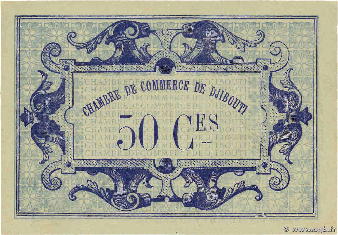 50 Centimes DJIBOUTI 1919 P.23 538601 Banknotes
