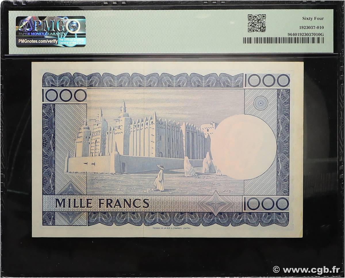 1000 Francs MALI 1960 P.09 541561 Billets