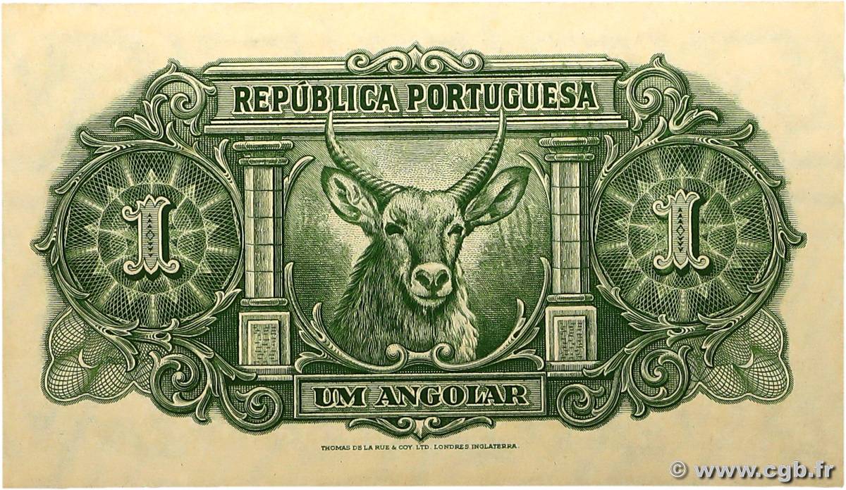 1 Angolar ANGOLA 1948 P.070 544719 Banknotes