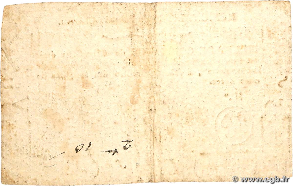 5 Sous FRANCE regionalism and miscellaneous Pont Du Chateau 1792 Kc.63. ...