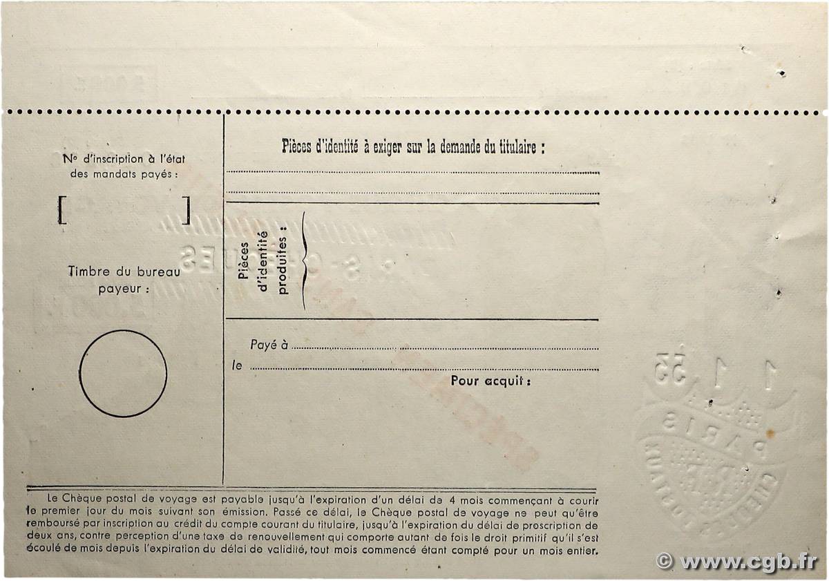 5000 Francs Spécimen FRANCE régionalisme et divers 1950 DOC.Chèque ...