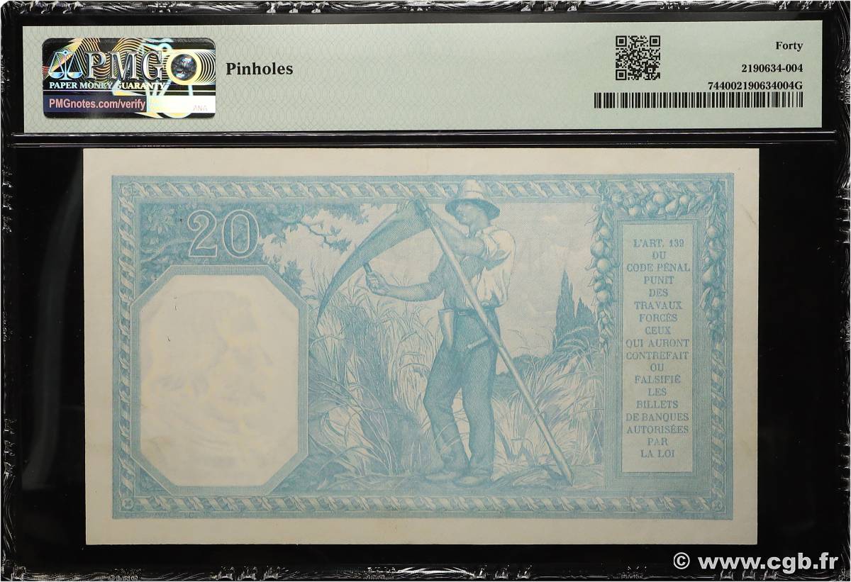 20 Francs BAYARD FRANCE 1917 F.11.02 548231 Banknotes