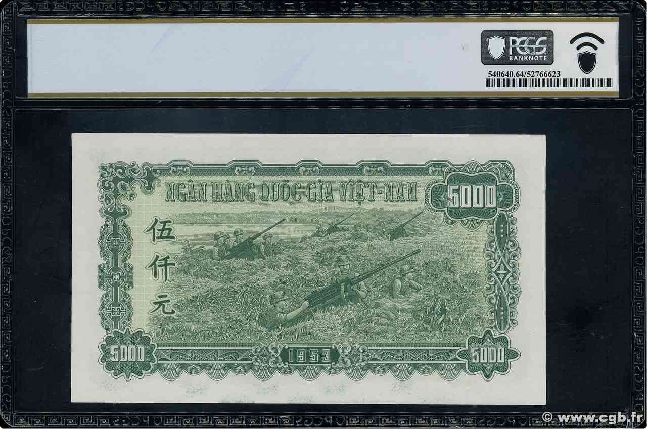 5000 Dong VIETNAM 1953 P.066a 548661 Banknotes