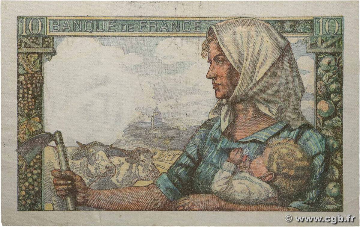 10 Francs MINEUR FRANCE 1949 F.08.21 560486 Billets