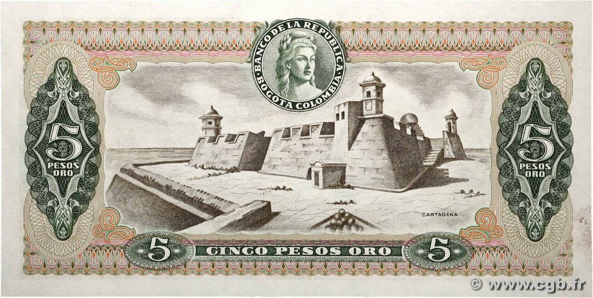 5 Pesos Oro COLOMBIE 1981 P.406f 560534 Billets