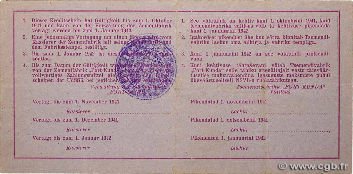 5 Roubles ESTONIE Kunda 1941 WWII.1103b 568956 Billets