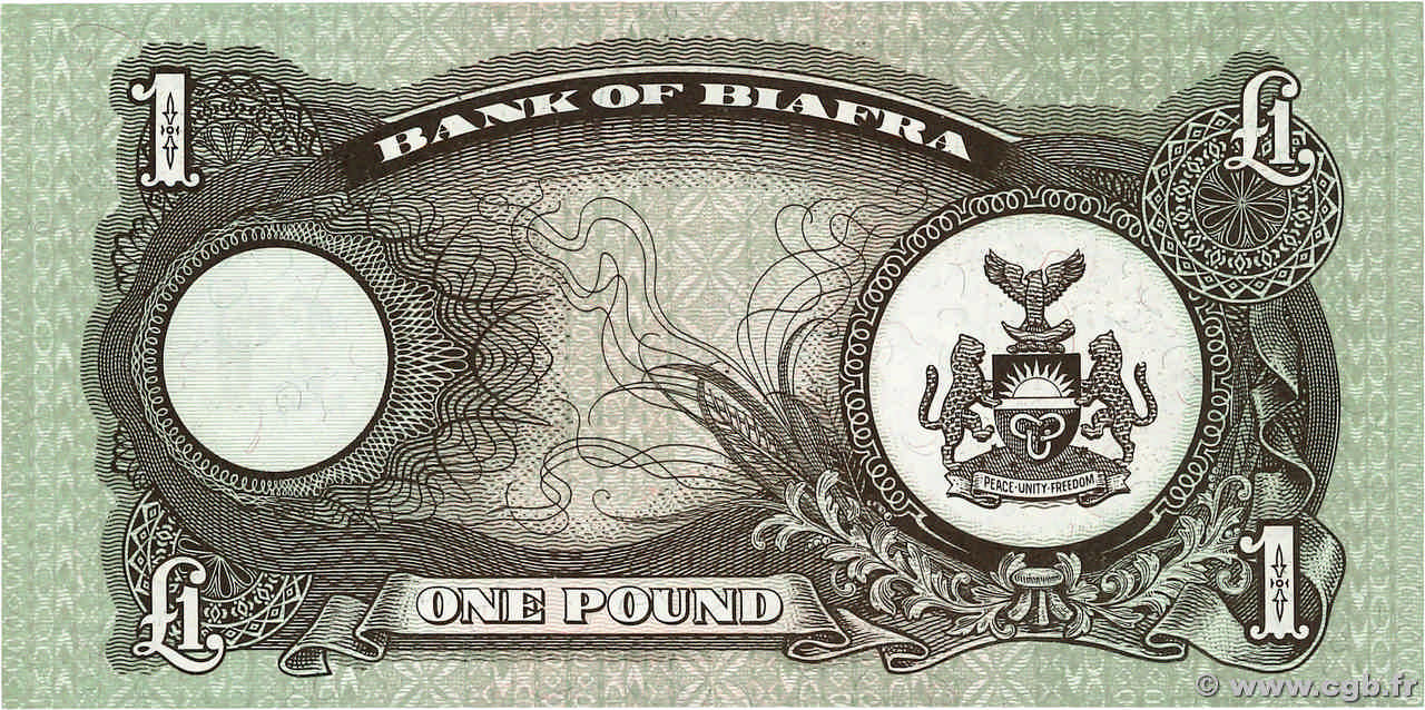 1 Pound BIAFRA 1969 P.05a b01_6369 Billets