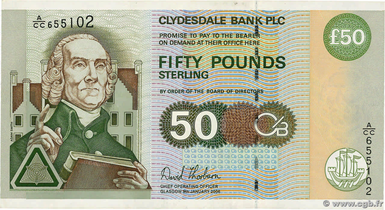 50 Pounds SCOTLAND 2006 P.225c b01_7373 Banknotes