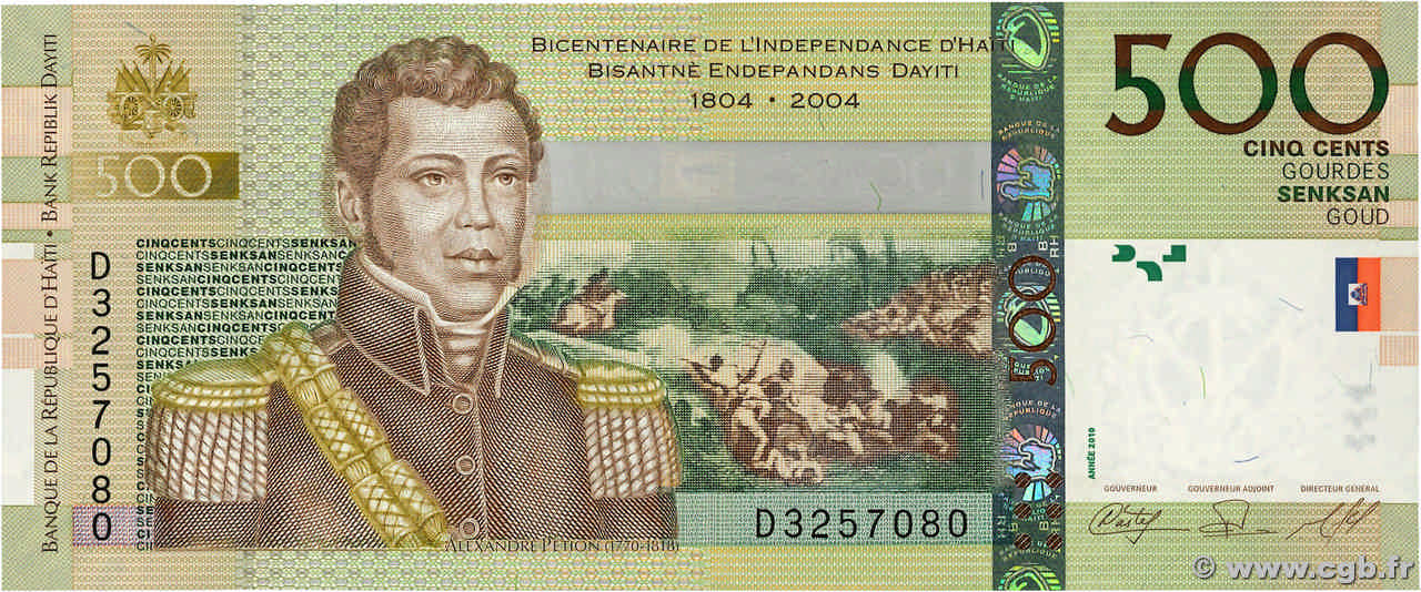 500 Gourdes HAÏTI 2010 P.277d b01_7999 Billets
