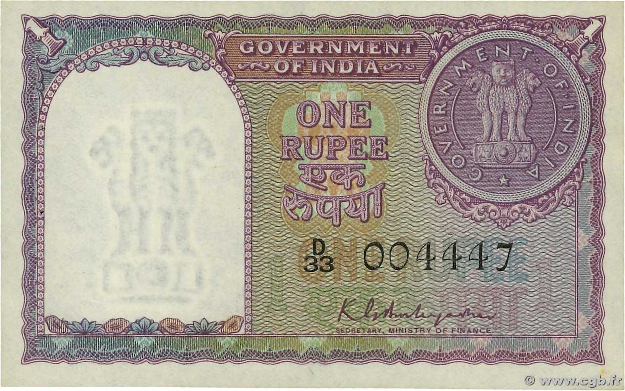 1 Rupee INDIA 1951 P.073 b01_8411 Banknotes