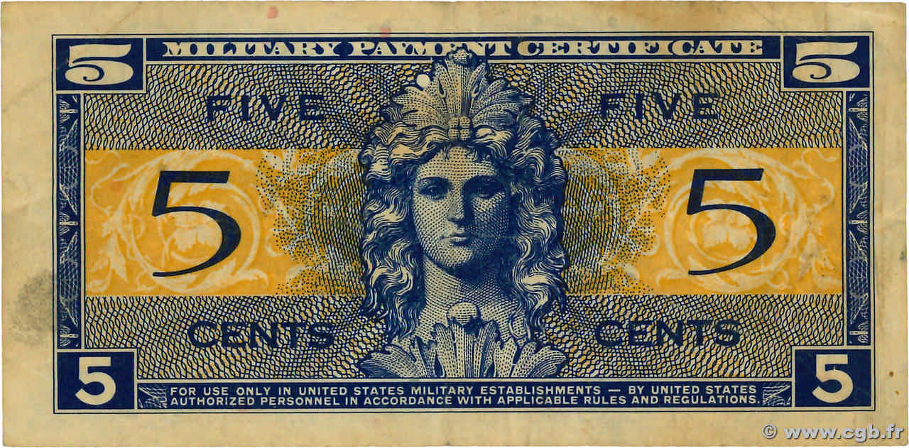 5 Cents ÉTATS-UNIS D'AMÉRIQUE 1954 P.M029 b02_2939 Billets