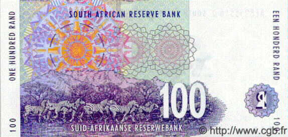 100 Rand SOUTH AFRICA 1994 P.126a b11_0764 Banknotes