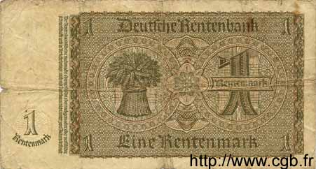 1 Rentenmark GERMANY 1937 P.173a b32_0845 Banknotes