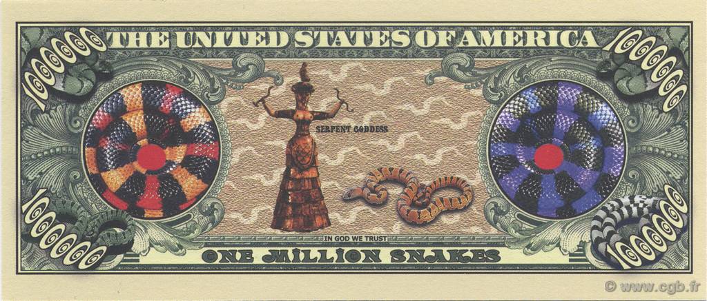 1000000 Dollars UNITED STATES OF AMERICA 2004 b50_1062 Banknotes