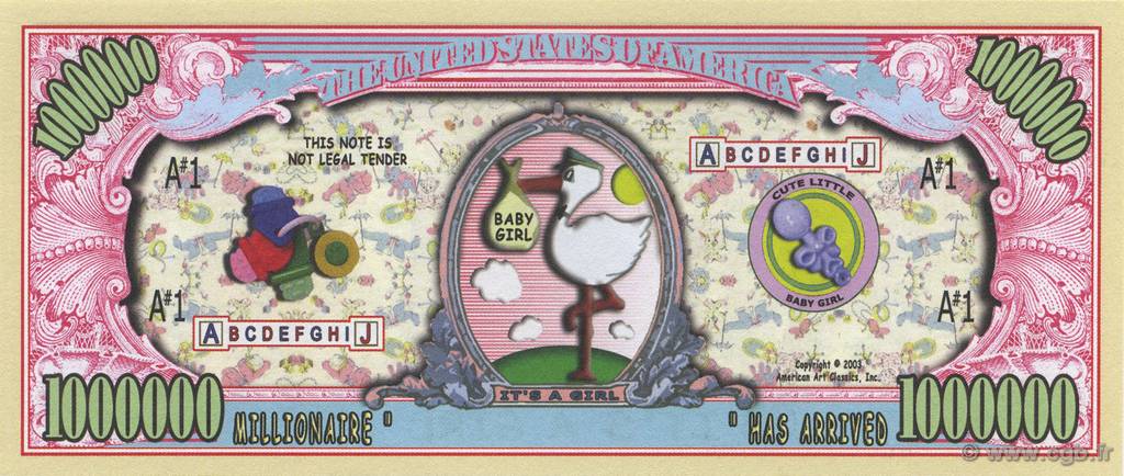 1000000 Dollars UNITED STATES OF AMERICA 2003 b50_1153 Banknotes