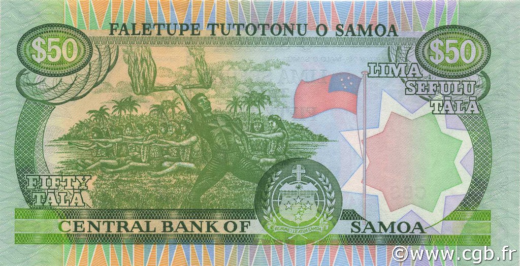 50 Tala SAMOA 2005 P.36 b59_0359 Banknotes