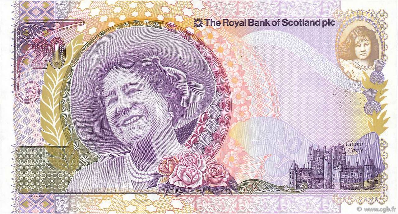 20 Pounds SCOTLAND 2000 P.361 b74_0203 Banknotes