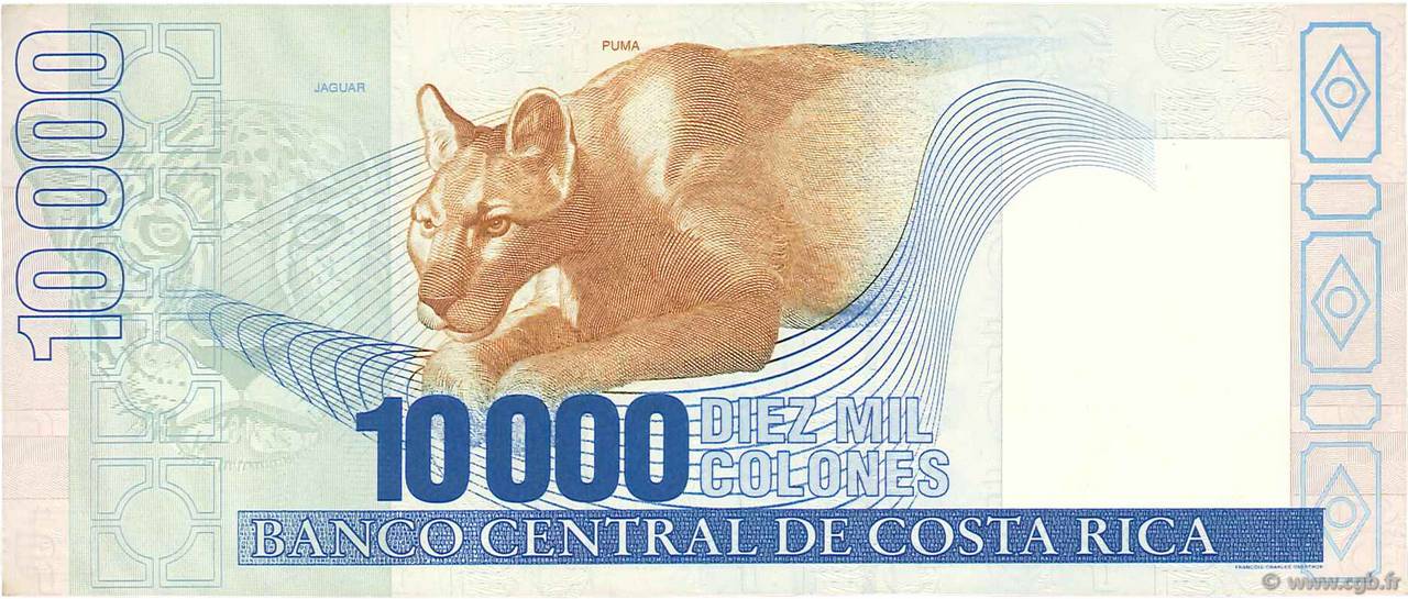 10000 Colones COSTA RICA 2002 P.267b b74_0486 Billetes