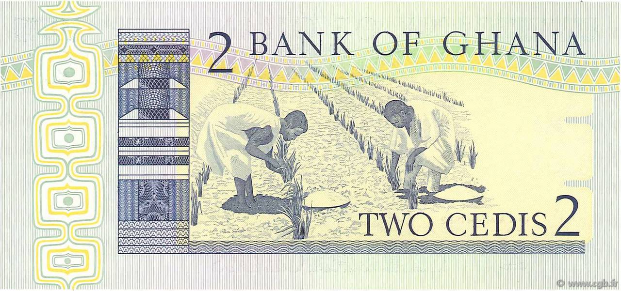 2 Cedis GHANA 1982 P.18d b75_0793 Billetes