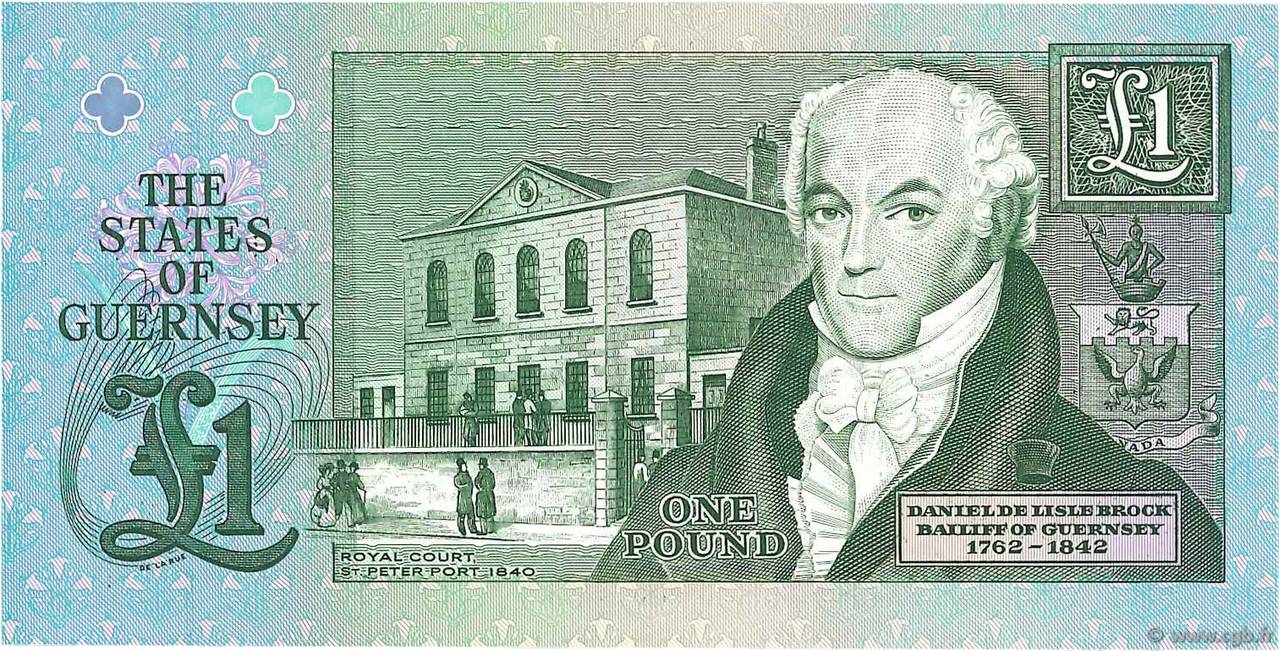 1 Pound GUERNESEY 1991 P.52b b76_2130 Billets