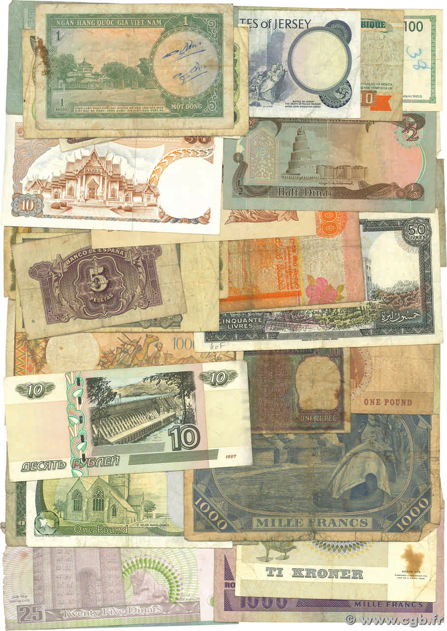 Lot de 50 billets Lot LOTS 1900 P.LOT b83_8726 Billets