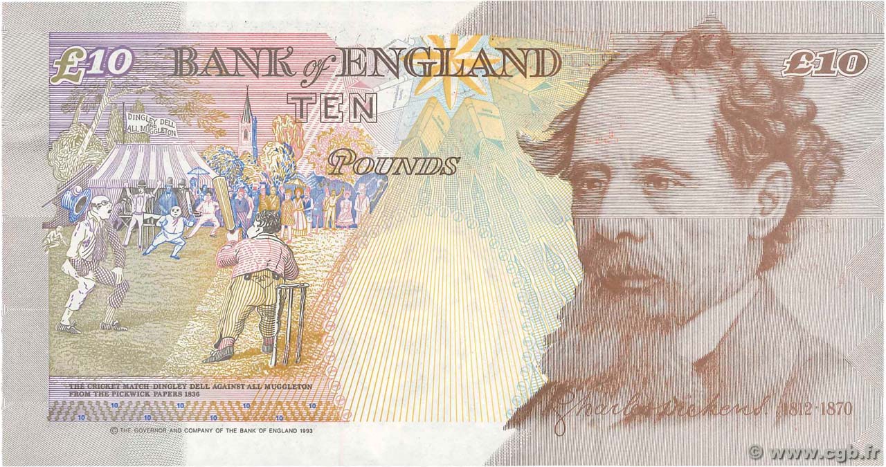 10 Pounds ENGLAND 1993 P 386a B84 0496 Banknotes 10-pounds-england-1993-p-386a-b84-0496-banknotes