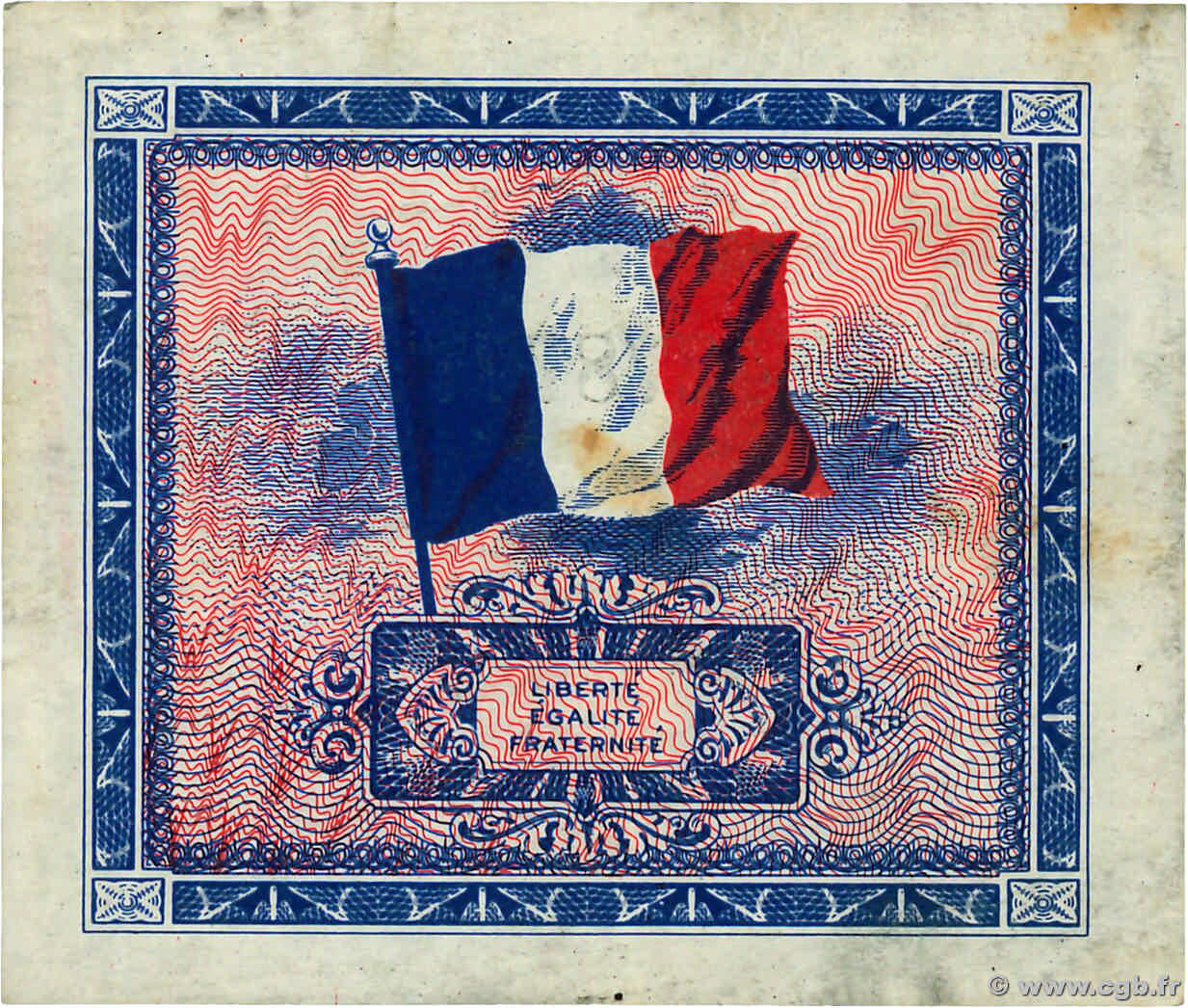 5 Francs DRAPEAU FRANCE 1944 VF.17.01 b84_4591 Billets