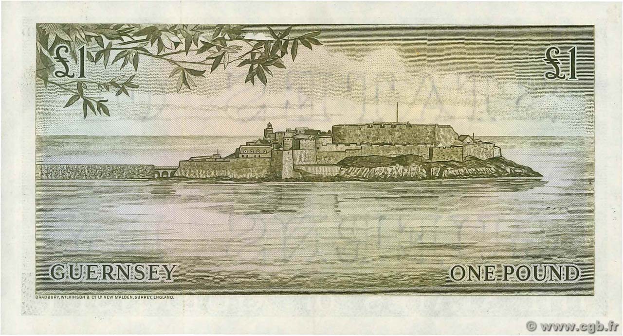1 Pound GUERNESEY 1969 P.45b b85_1093 Billets
