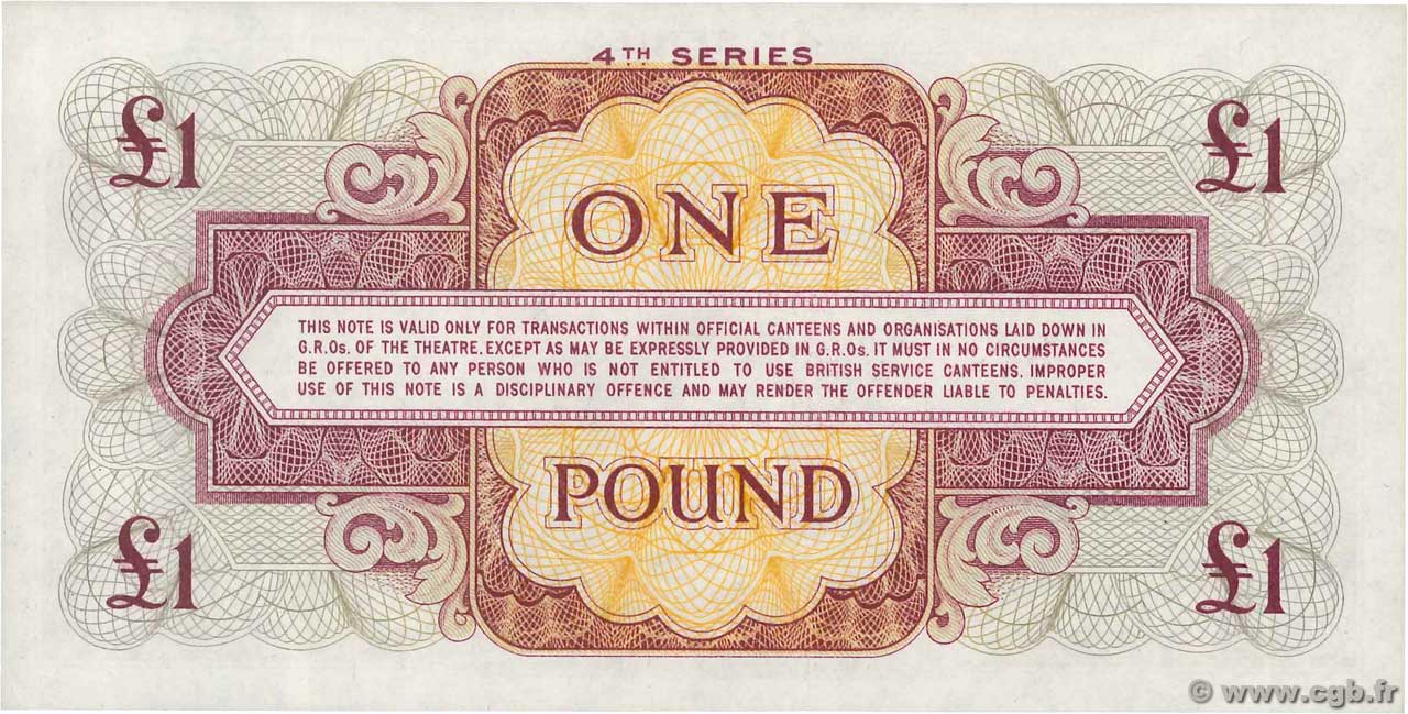1 Pound ENGLAND 1962 P.M036a b86_0606 Banknotes