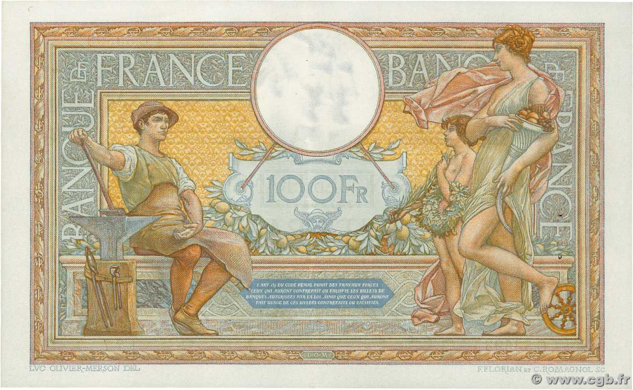 100 Francs LUC OLIVIER MERSON grands cartouches FRANCE 1937 F.24.16 b87 ...