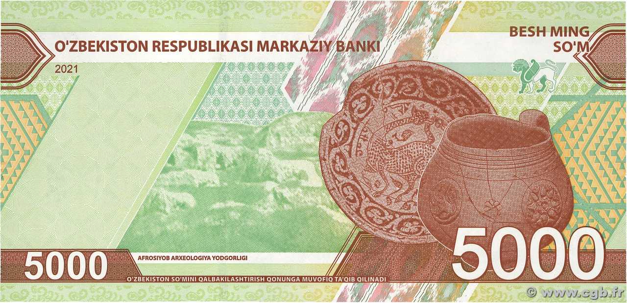 5000 Sum UZBEKISTAN 2021 P.88 b87_0479 Banknotes