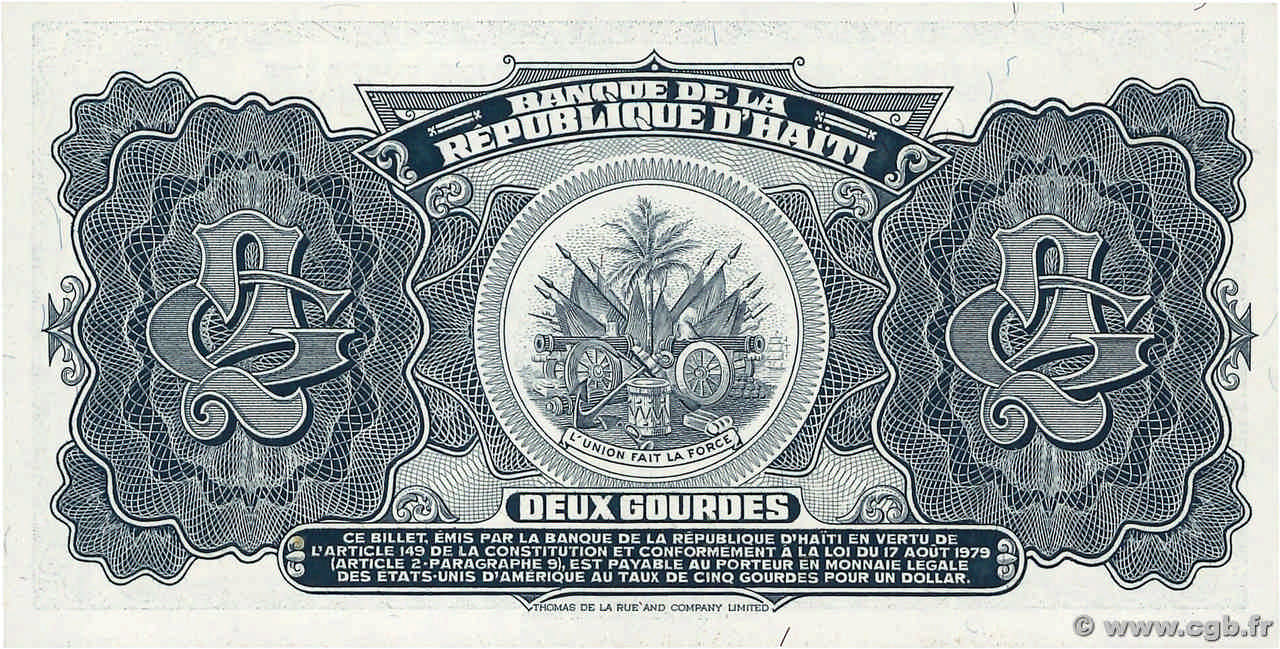 2 Gourdes HAÏTI 1985 P.240 b87_0717 Billets