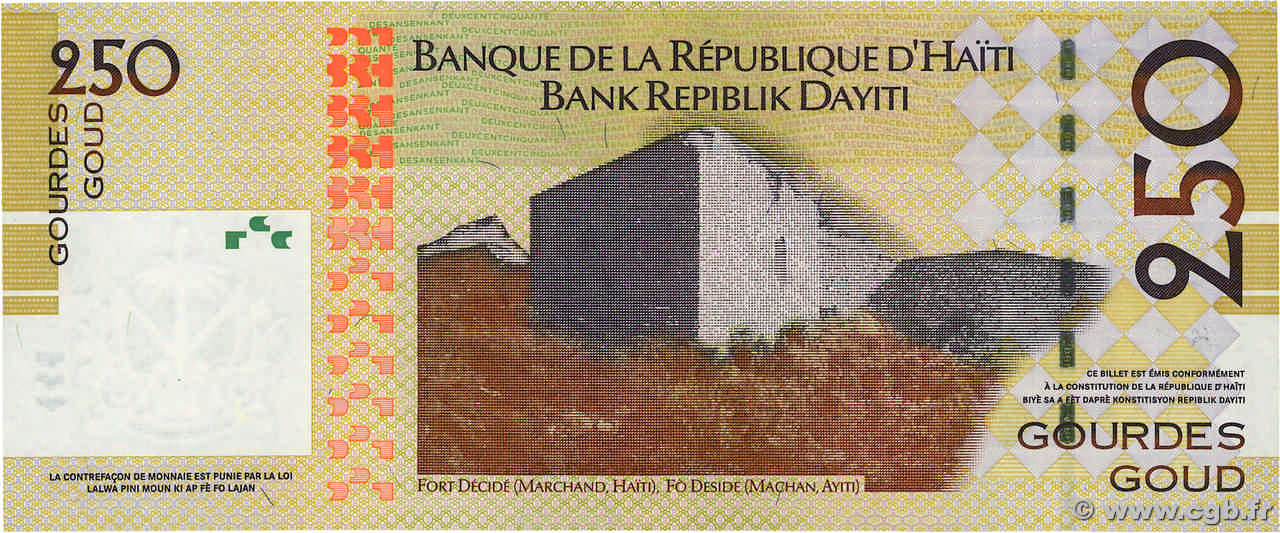 250 Gourdes HAÏTI 2004 P.276a b87_0911 Billets