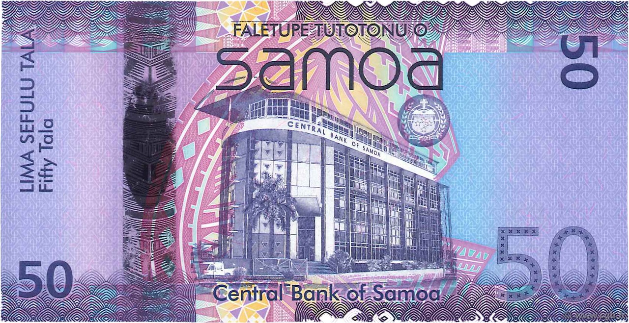 50 Tala Commémoratif SAMOA 2012 P.42 b90_0664 Banknotes