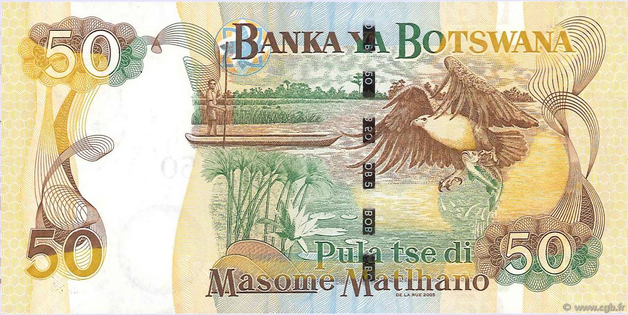 50 Pula BOTSWANA 2005 P.28a b90_2391 Billets